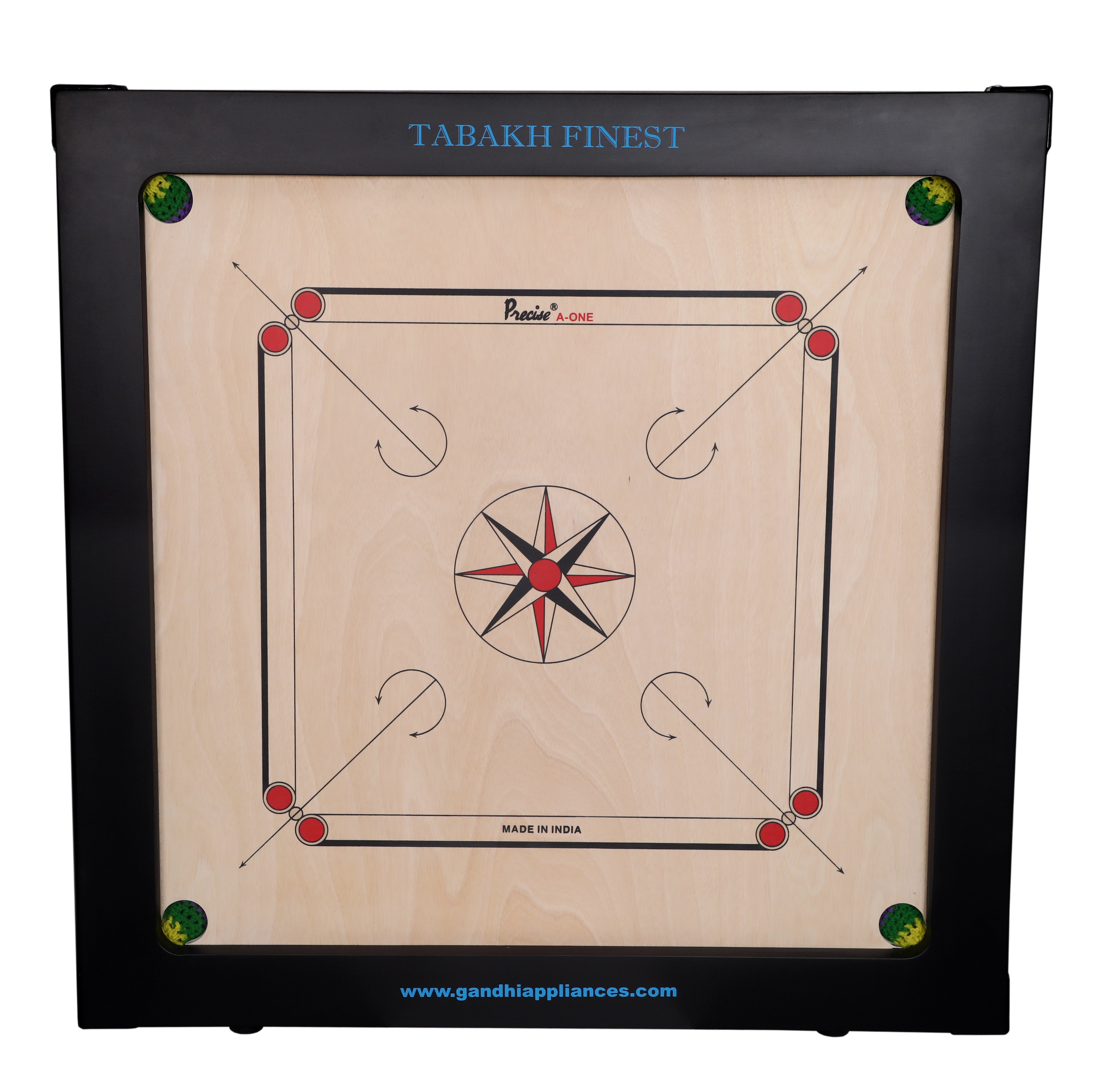 Tabakh Finest 12mm Precise Carrom Board
