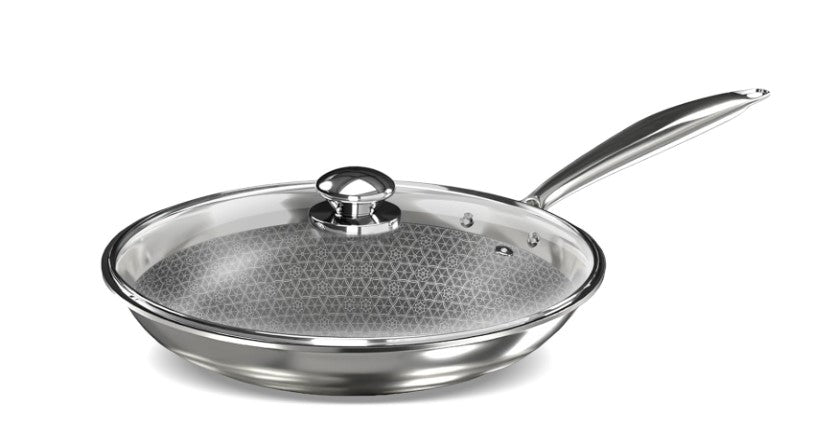 ‎Preethi Diva Collection Triply Stainless Steel Fry Pan with API Techn