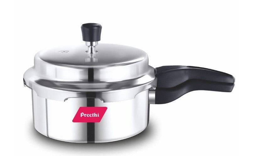 Preethi Induction Base Stainless Steel Outer Lid Pressure Cooker, 2 Li