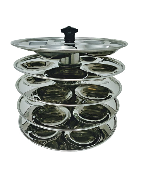 TABAKH 5-Rack Stainless Steel Baby Mini Idli Stand, Makes 25 Mini Idly