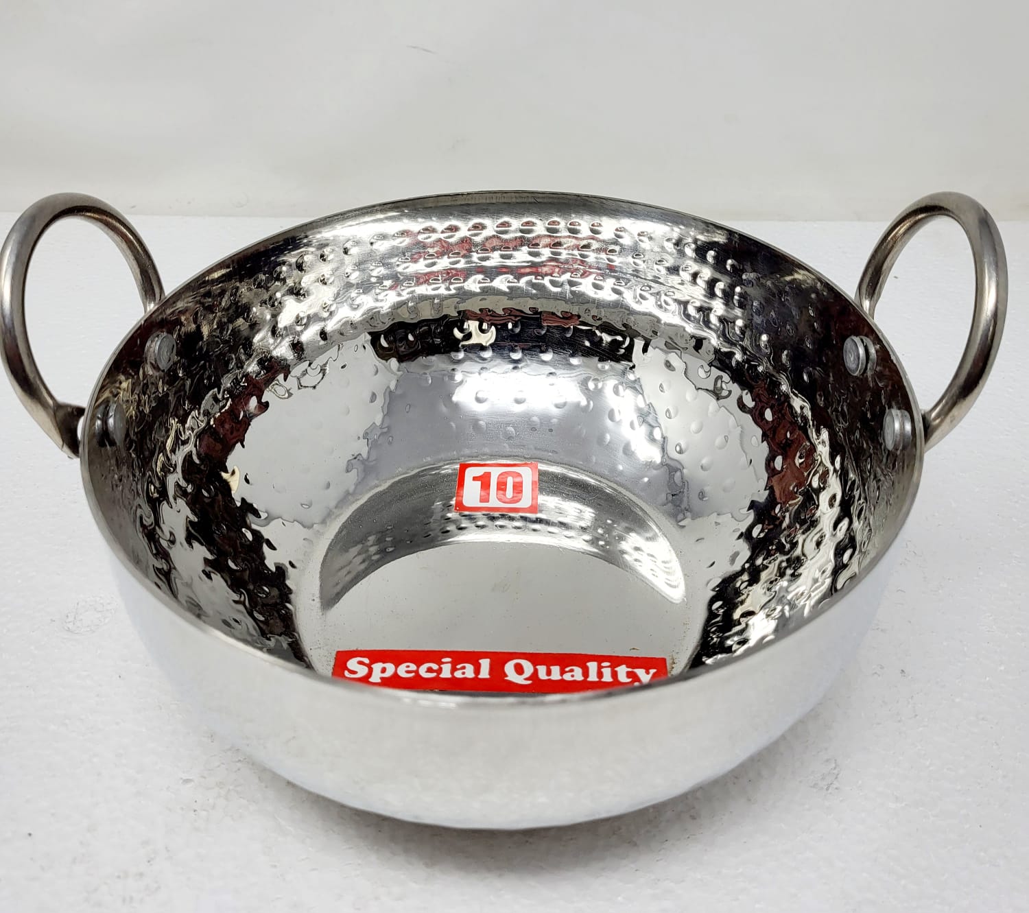 Tabakh Stainless Steel Kadai Flat Bottom