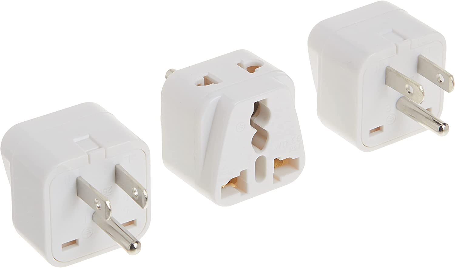 Grounded 2 in 1 Plug Adapter Type B for USA, Japan, Canada